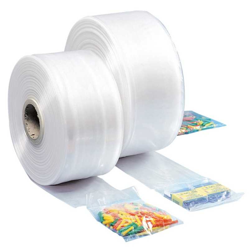Gaine transparente en plastique recyclé 100 µ - PEBD RECYCLE 800 mm x 195 m