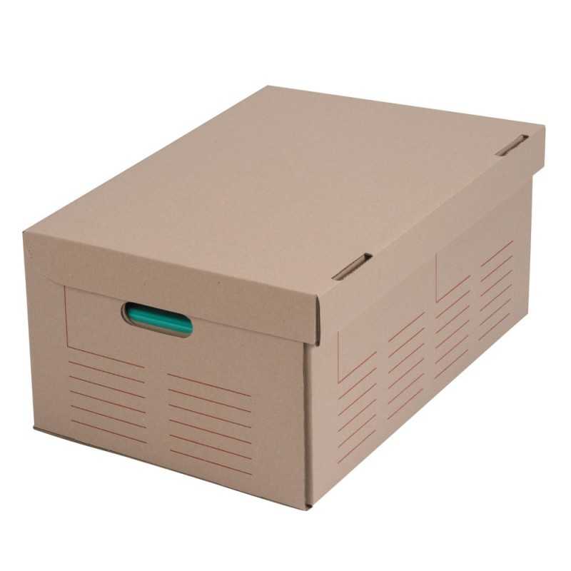 Caisse carton multi-usages imprimée à poignées 520 x 350 x 250mm
