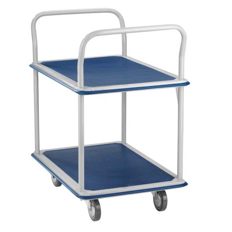 Chariot à double plateau 730 X 470 X 990mm 250kg