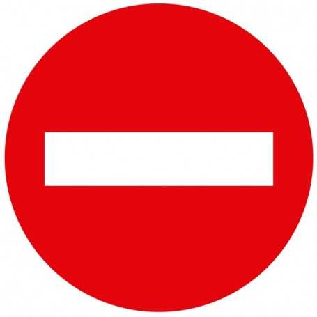 Panneau d'interdiction - SENS INTERDIT
