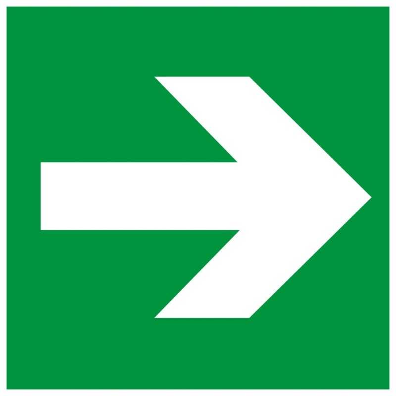 Panneau de secours et d'évacuation - FLÈCHE DIRECTIONNELLE