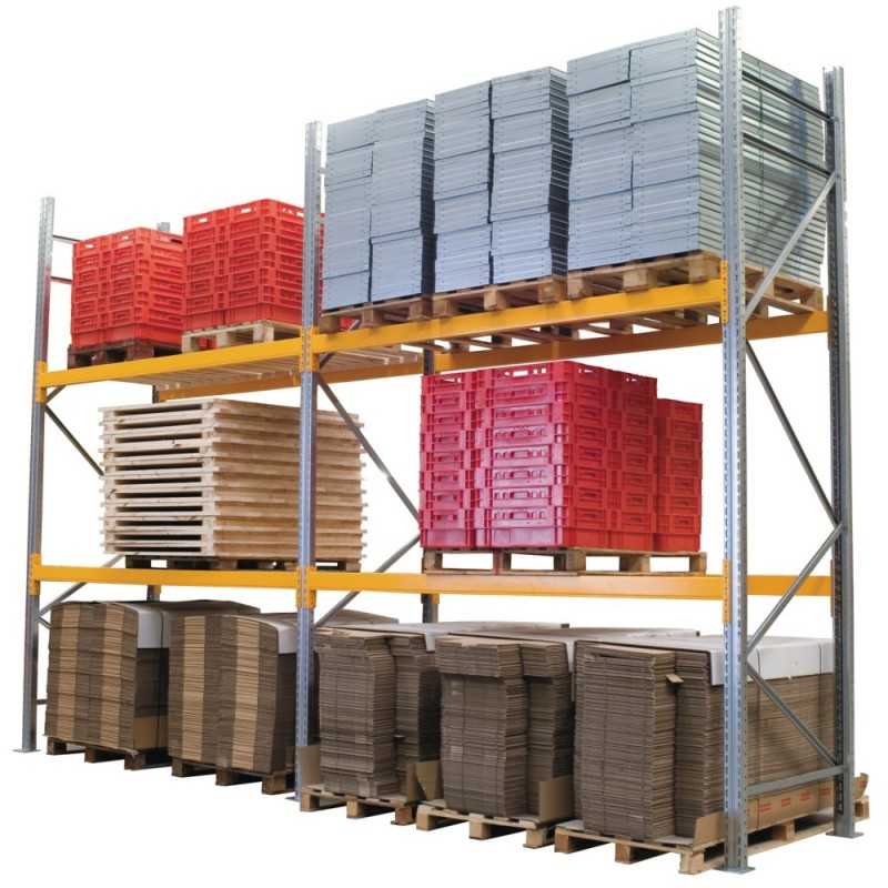 Rayonnage pour palettes DÉPART longueur 2700mm - hauteur 3000