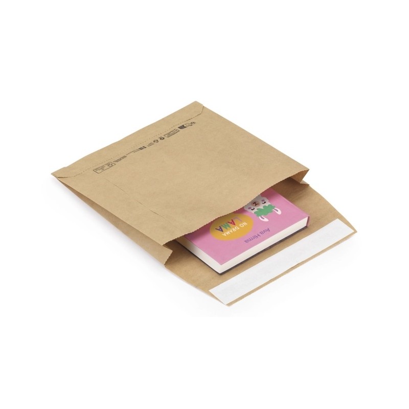Pochette en papier kraft 90 g/m² à soufflets latéraux - 230 x 340 mm