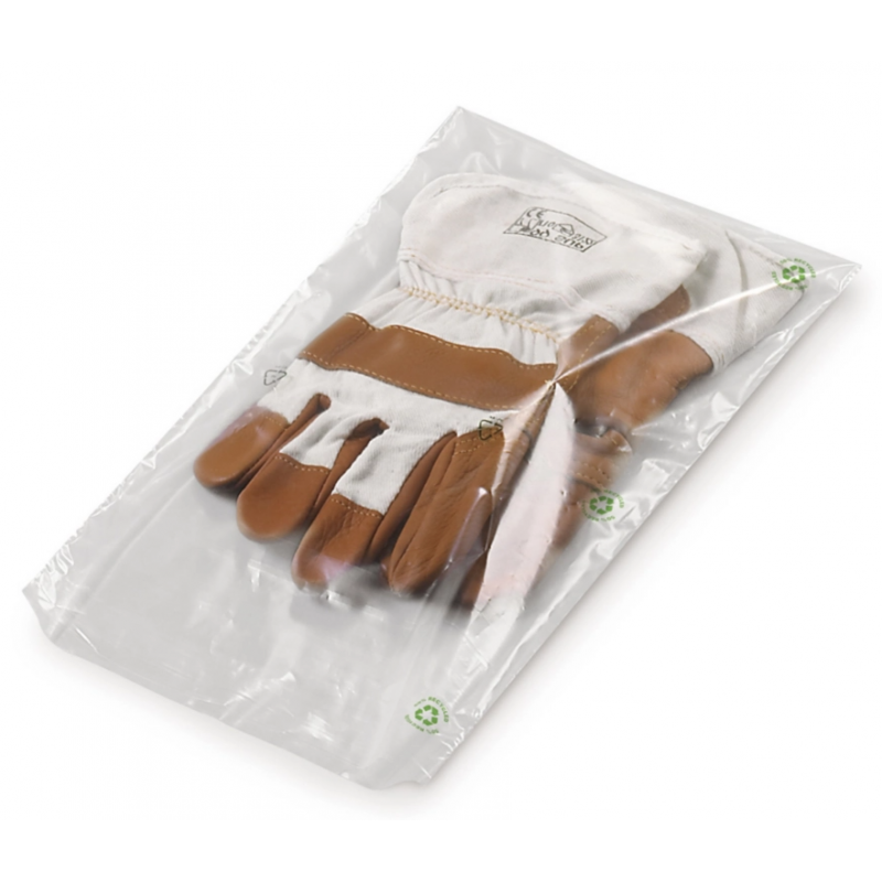 Sac plastique plat transparent recyclé 50 µ - 200 x 250 mm